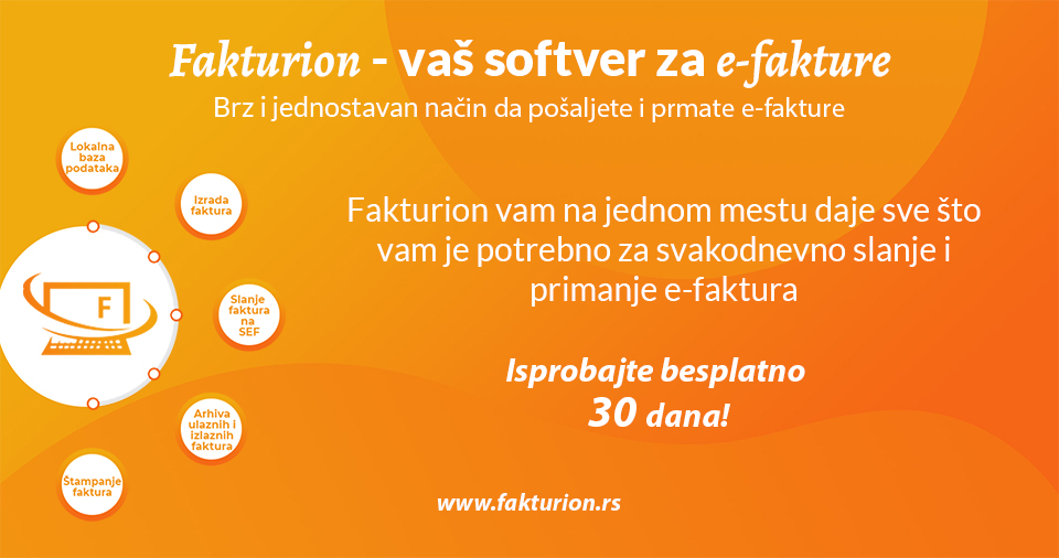 Fakturion – softver za izradu i slanje E-Faktura